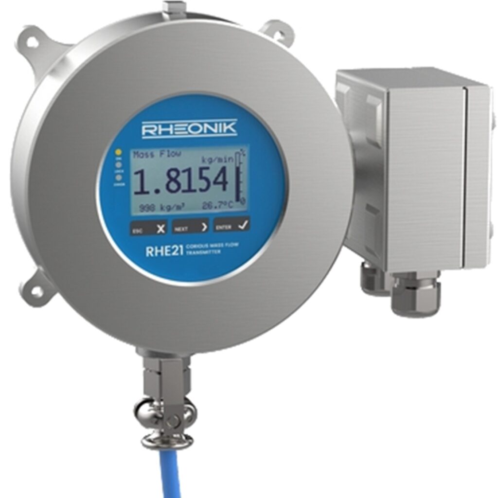 Coriolis flow meter mass measurement - Håland Instrumentering