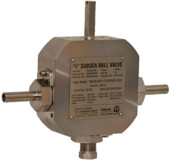 Subsea ball valve for ROV - Håland Instrumentering
